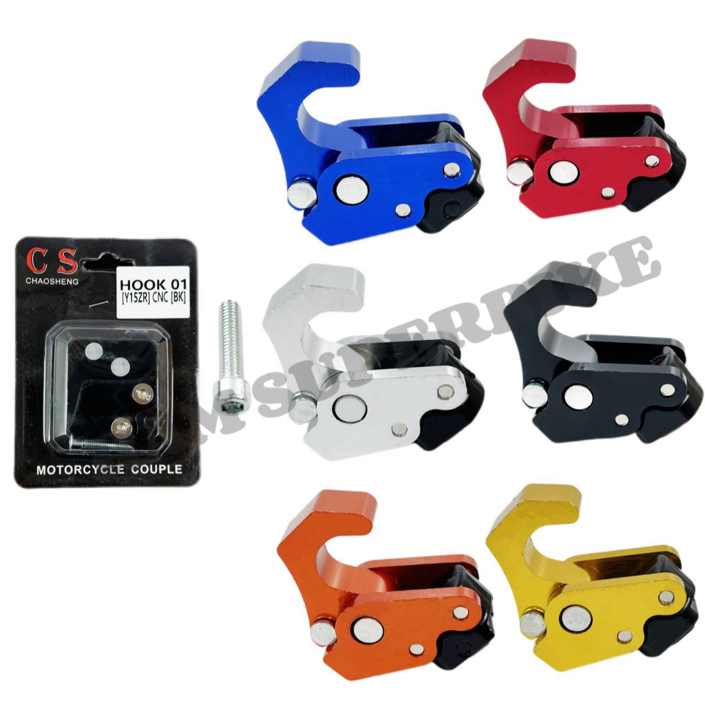 UNIVERSAL HOOK LIPAT MOTOR HANGER HELMET GANTUNGAN BARANG MOTORCYCLE ...