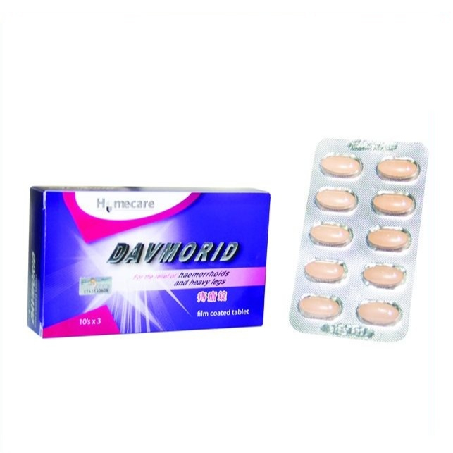 [Exp 07/2025] Davmorid Film Coated for Haemorrhoids 10's/strip | Shopee ...