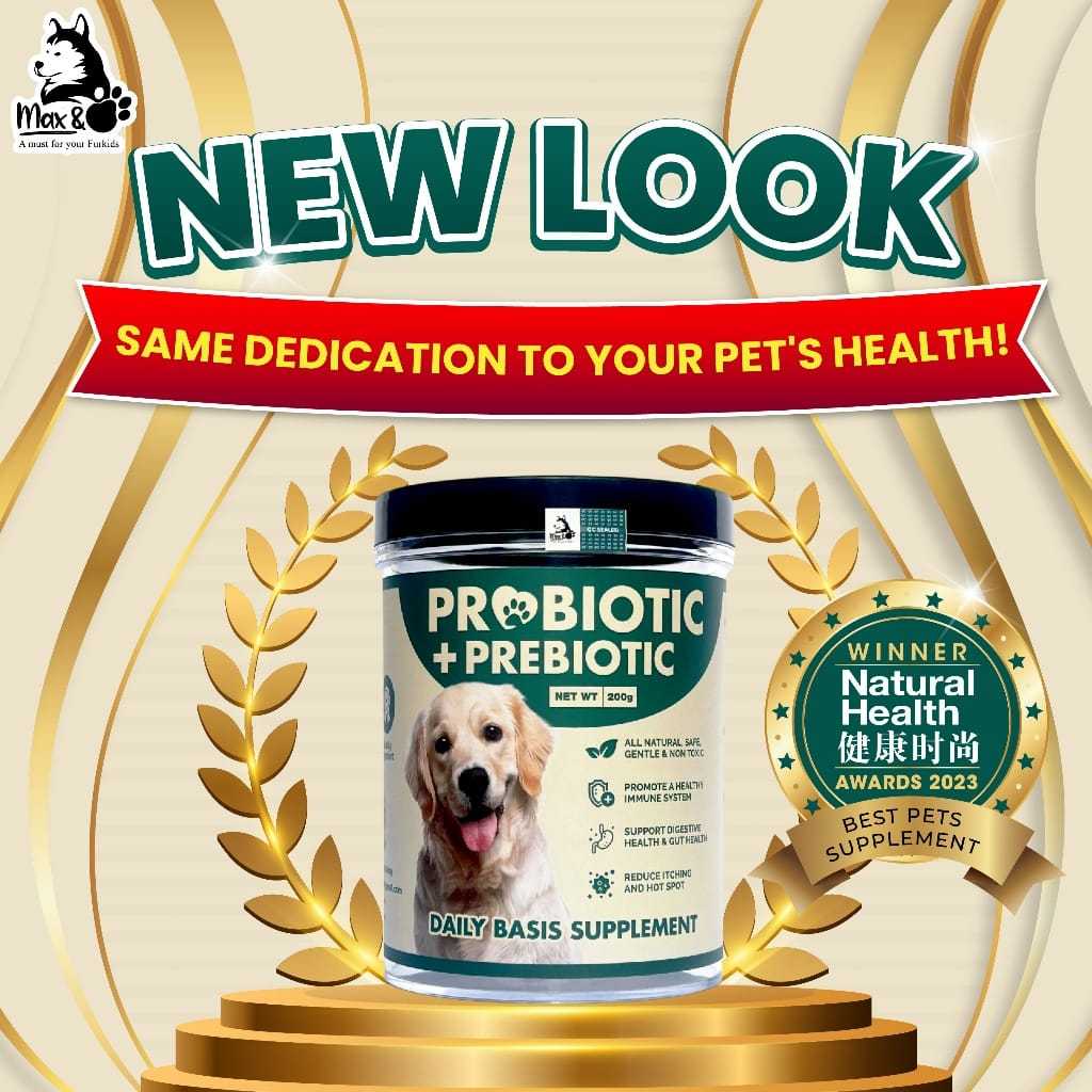 MAX & PAW for cat & dog - All Natural Probiotic Powder + Organic ...