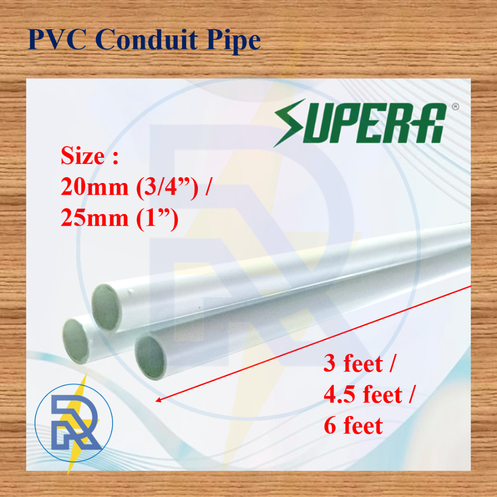 Rio Electrical SIRIM Super A Paip Konduit PVC 20mm 25mm / PVC Conduit ...