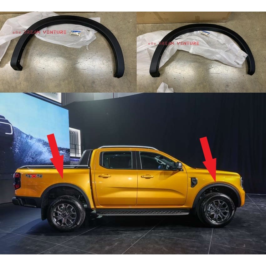 ORIGINAL FORD RANGER WILDTRAK T9 2022 - 2024 FRONT FENDER SKIRT REAR ...