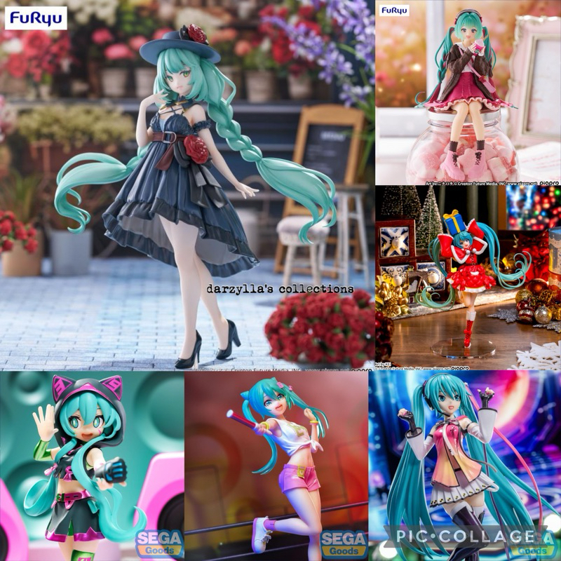 SEGA Hatsune Miku Vocaloid Super Premium Figure Merch Luminasta Sakura ...