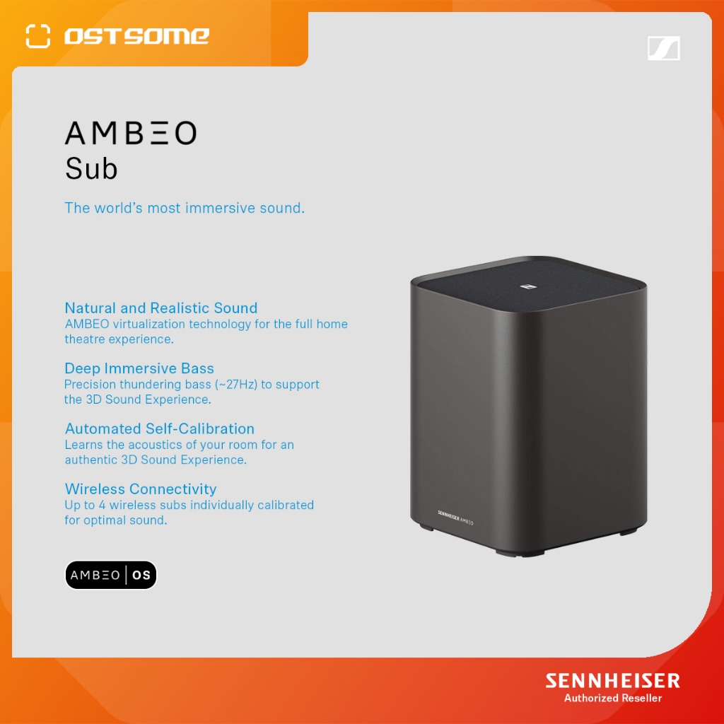Sennheiser AMBEO Sub - SW02 | Shopee Malaysia