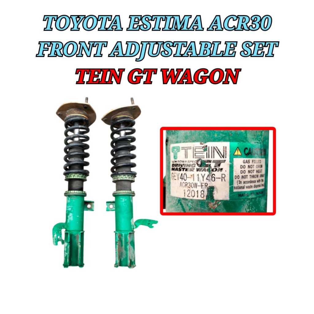 Front Adjustable TEIN GT Wagon Toyota Estima ACR30 00-05 Front ...