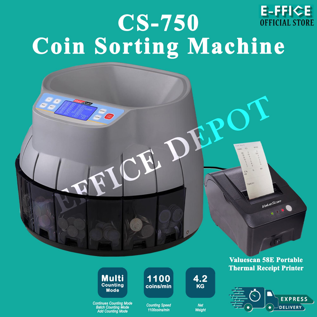Effice Depot - CS-750 Coin Sorting Machine / Coin Sorter | Shopee Malaysia