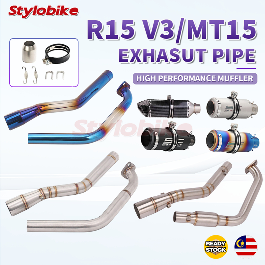 Yamaha R15 V3 V4 MT15 MT-15 V1 V2 R15M Fully System Exhaust Pipe ...