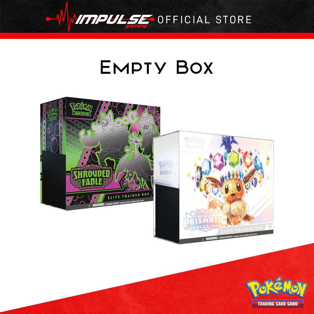 Pokemon Tcg Eng Empty Box - SV6.5 Shrouded Fable / SV8.5 Prismatic ...