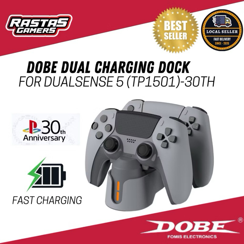 Dobe PS5 Dualsense Controller Charger Charging Dock With Led For PS5 ...