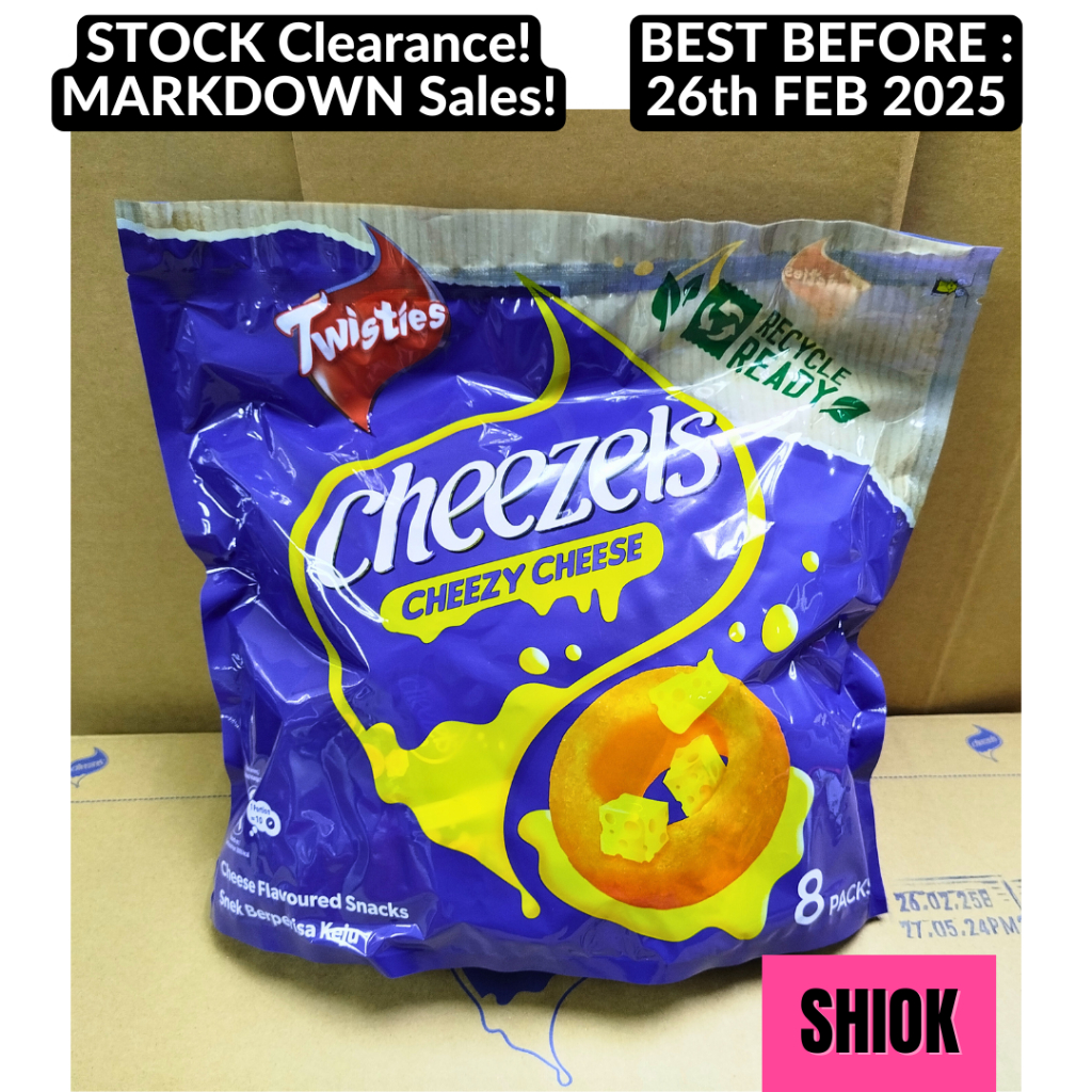 (CLERANCE) Cheezels Party Pack (8 mini packets) (BestBefore : FEB 2025 ...
