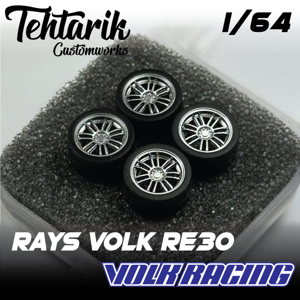 Rays Volk Racing RE30 Resin Rims 1:64 Scale 9mm 10mm | Shopee Malaysia