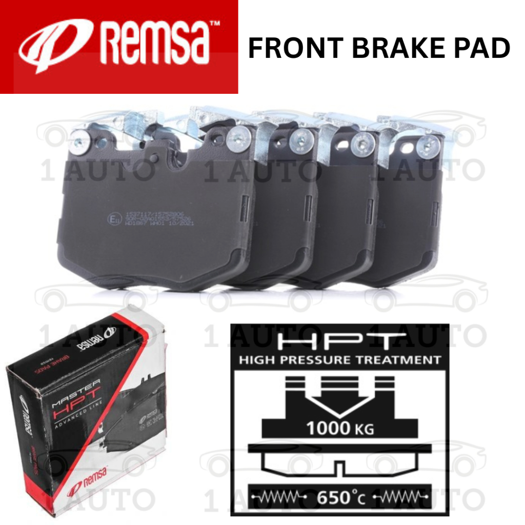 REMSA SPAIN MASTER HPT FRONT BRAKE PAD BMW G30 530i G20 330i G12 740LeX ...