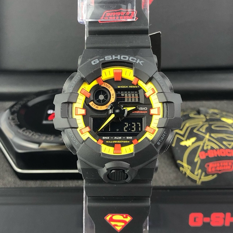 Casio G-Shock X Justice League Superman Collaboration GA-700BY-1A ...