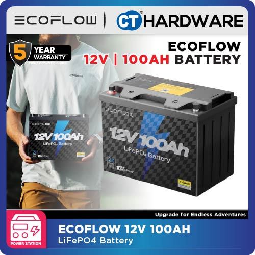 Ecoflow ECOFLOW12V100AH Battery 12V | 100Ah | 1280WH | 30-70LB | Shopee ...
