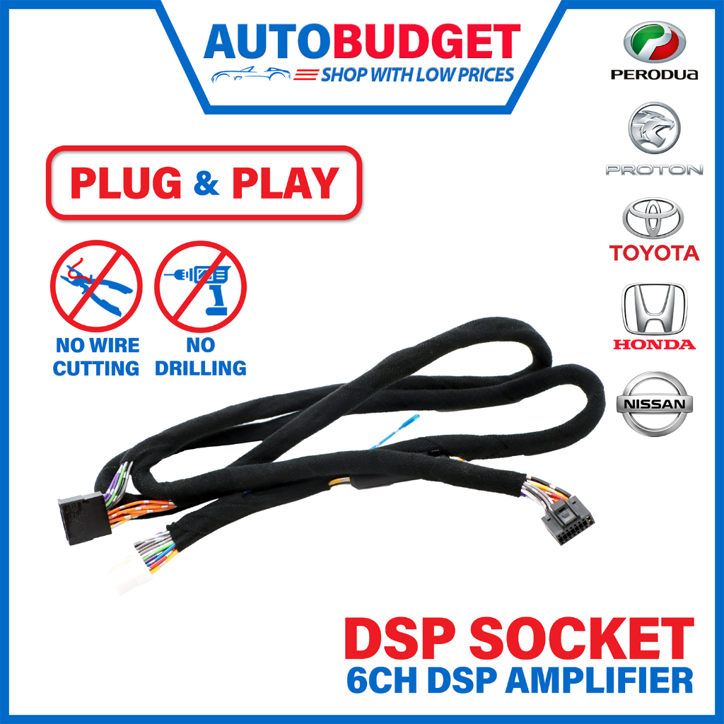 DSP Socket Plug and Play Android Player Perodua Proton Toyota Honda DSP ...