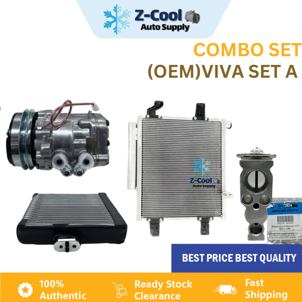 🔥COMBO SET🔥 Perodua Viva Aircond Compressor Local , Valve Sanden ...