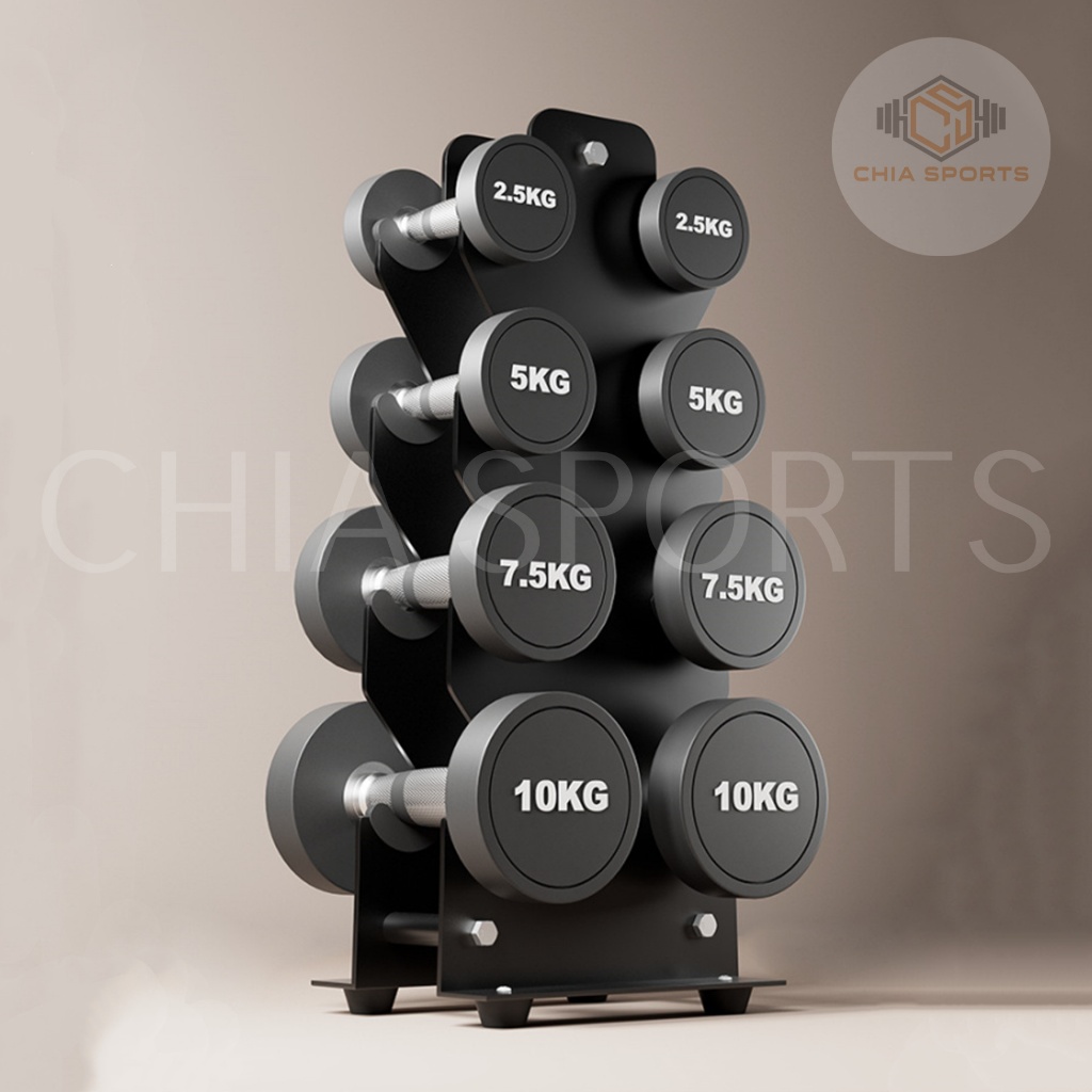 Standing Dumbbell Rack 4 Tier Heavy Duty Portable Dumbbells Tree Weight ...