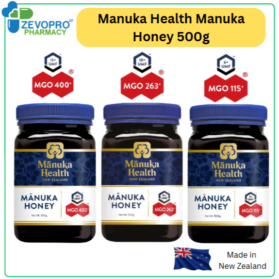 Manuka Health Manuka Honey 500g - MGO115+ / 263+ / 400+ [EXP 11/2026 or later] | Shopee Malaysia