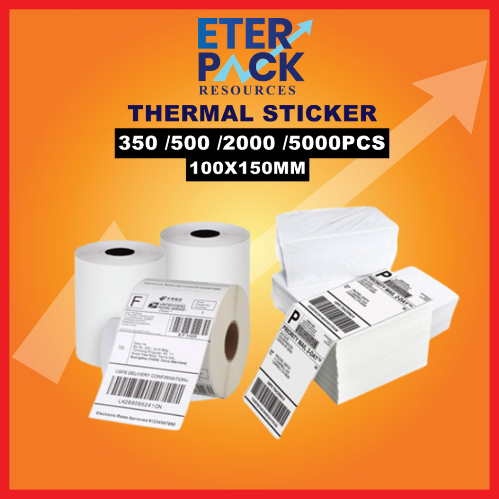 ETER PACK 1CTN-AWB A6 Thermal Paper Shipping Label Consignment Note ...