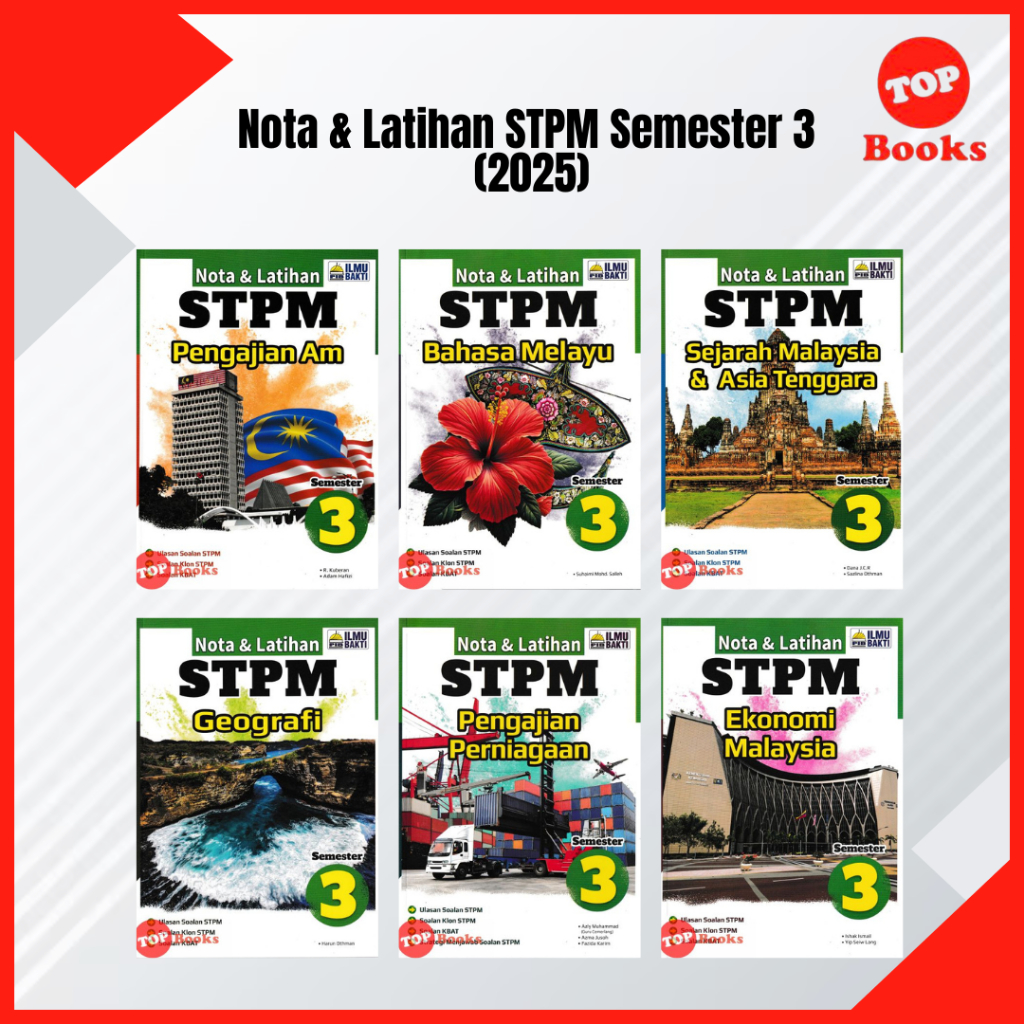 [TOPBOOKS Ilmu Bakti] Nota & Latihan STPM Semester 3 (2025) | Shopee Malaysia