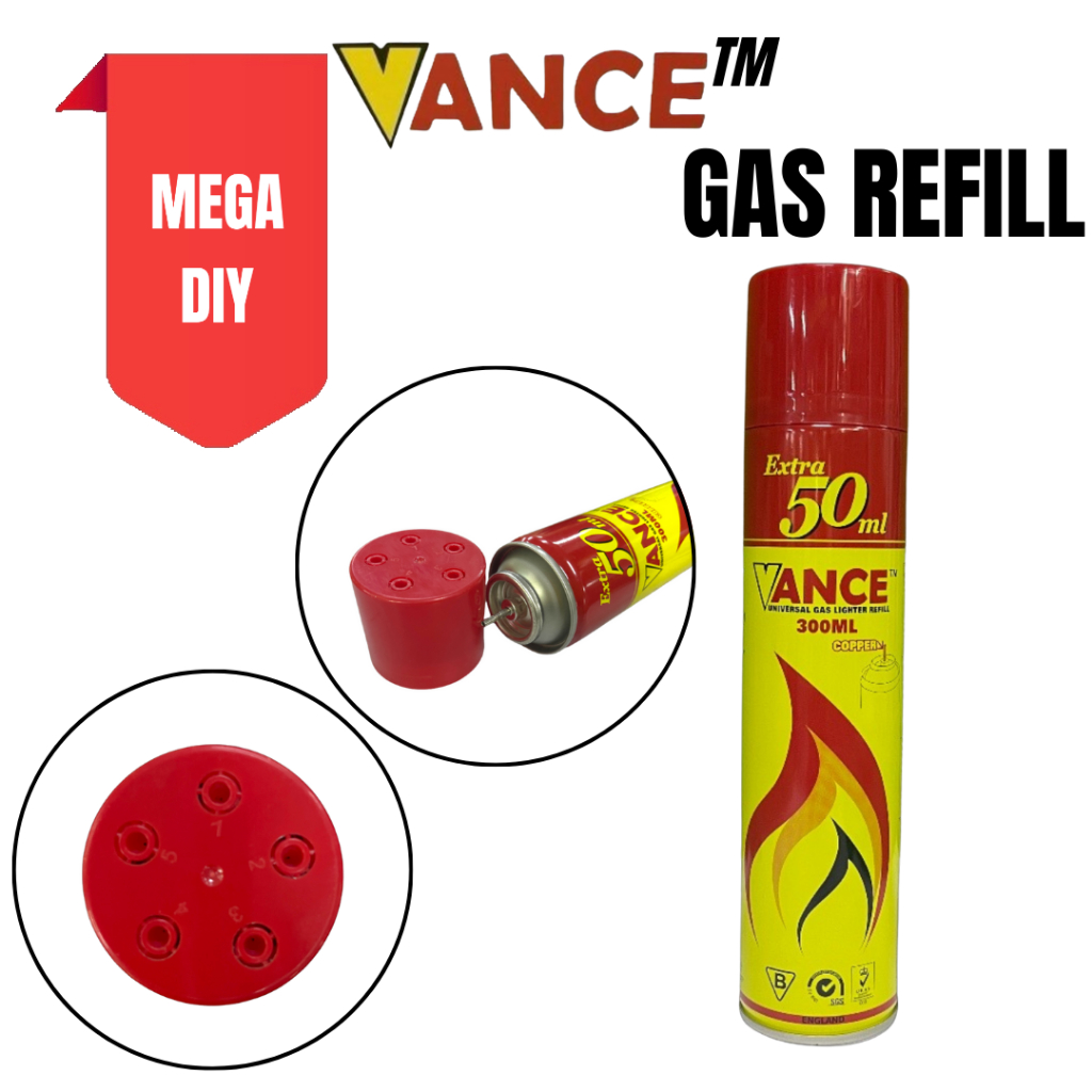 [1 PCS] VANCE Gas Refill BIG OR SMALL Universal Gas Lighter Refill ...
