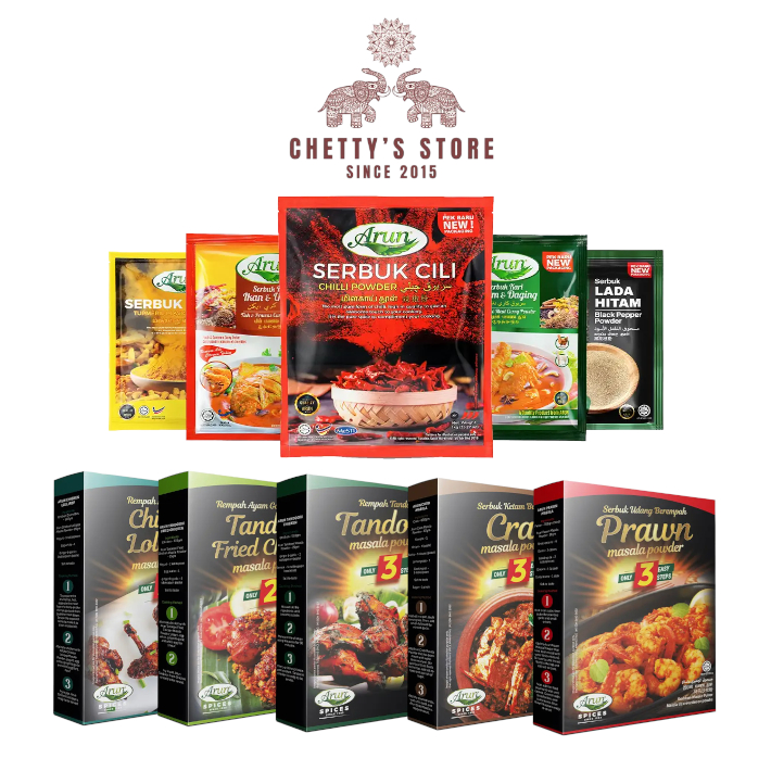 ARUN'S SPICES MASALA POWDERS (100G/200G) REMPAH RATUS MASALA HALAL ARUN ...
