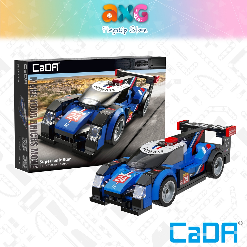CaDA Supersonic Star Sports Cars Brick C55053W DIY 1:24 Scale Vehicles ...