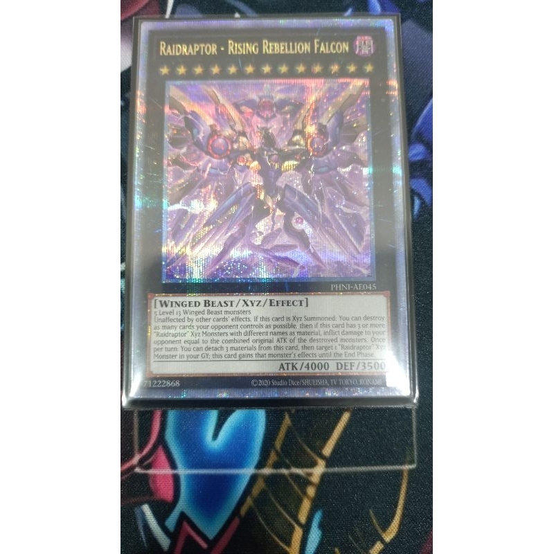 Yugioh PHNI-AE045 Raidraptor - Rising Rebellion Falcon (QCSR) | Shopee ...