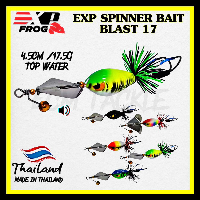 [ECM] EXP Blast 17 Wood Jump Frog 4.6cm/17.5g Splash Bait Buzzbait ...