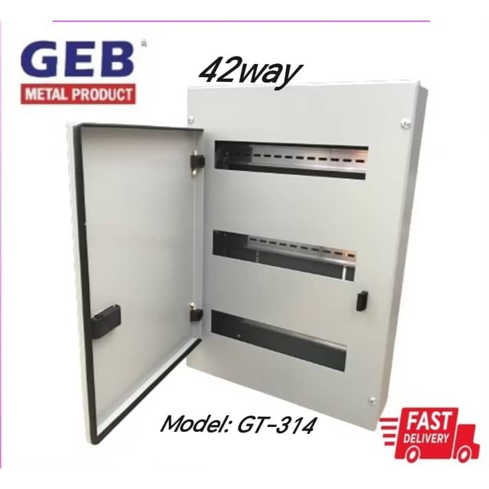 GEB METAL CLAD DB 3 ROW DISTRIBUTION BOX GT314-42WAYS ELECTRICAL BOX ...