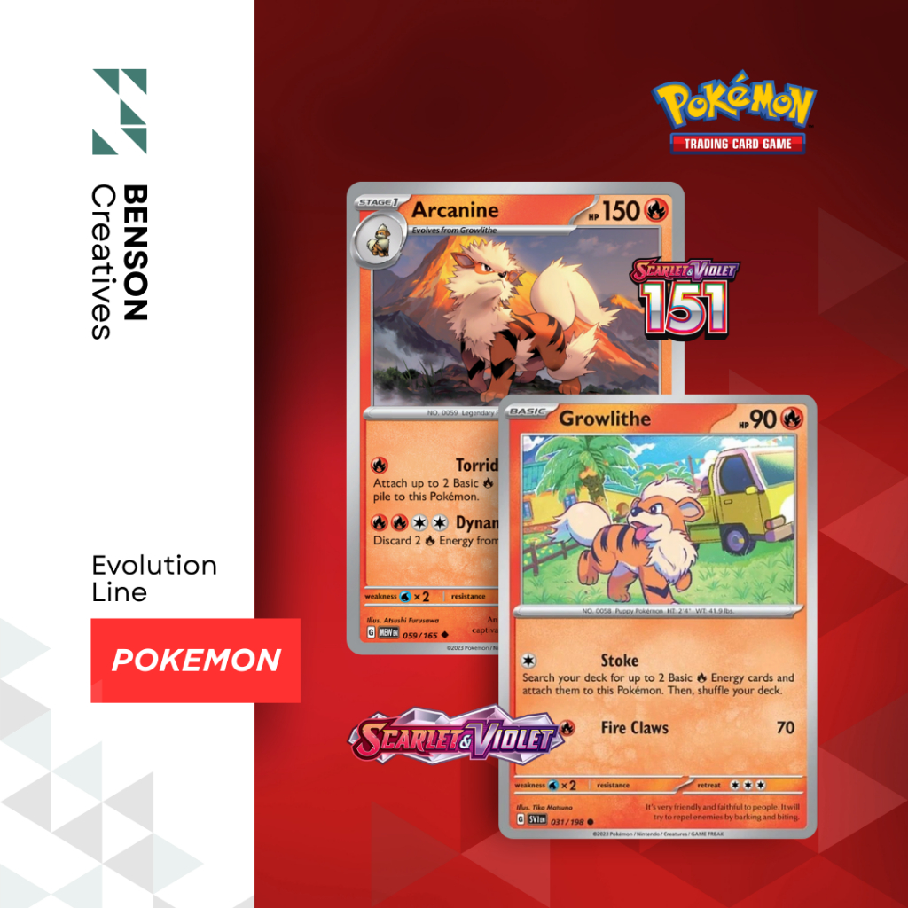 Growlithe, Arcanine (Evolution Line) | Pokémon TCG | Shopee Malaysia