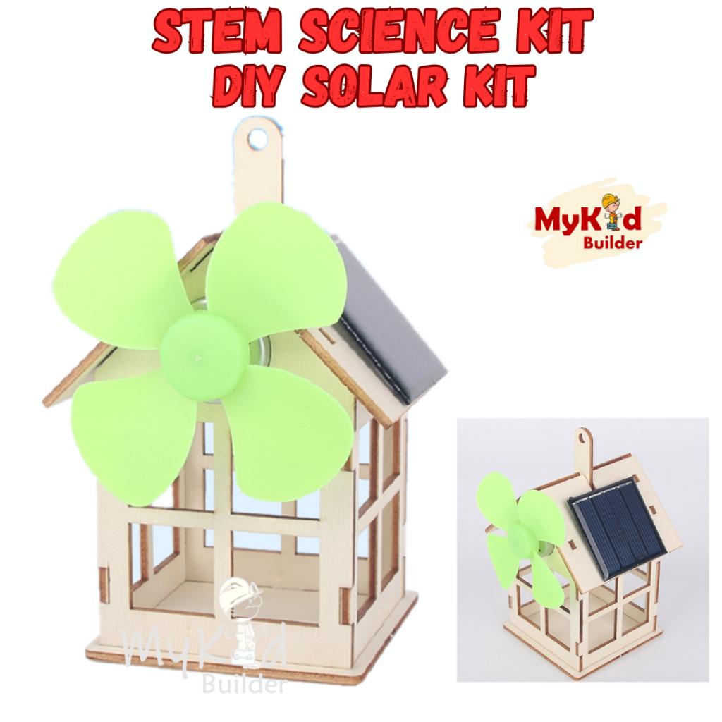 Kids Experiment DIY Solar Fan Solar Car Solar Lamp Science Experiment ...