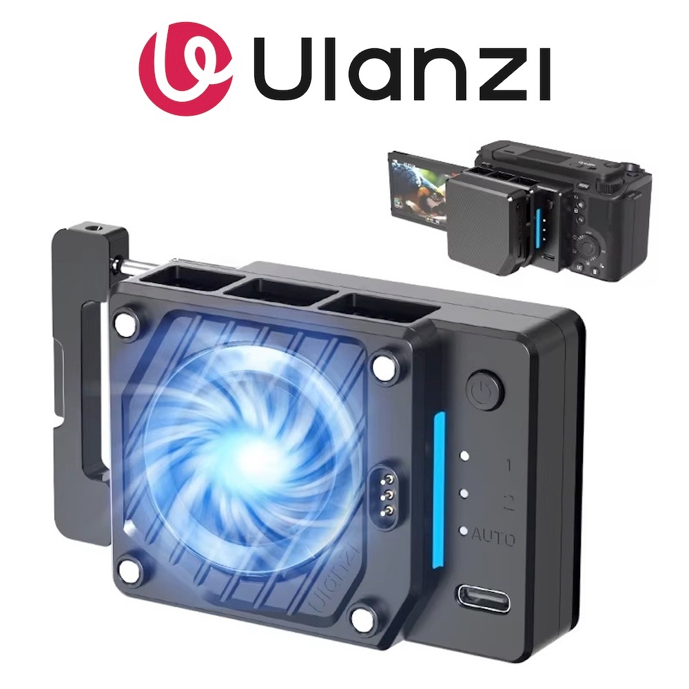 Ulanzi CU01 Thermostatic Semiconductor Cooler Battery Cooling Fan Live ...
