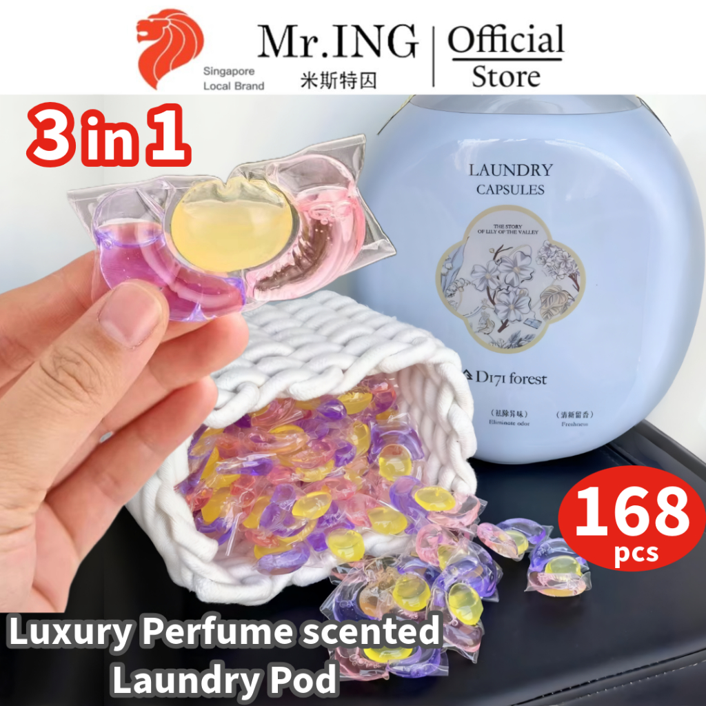 (168pcs) 3in1 DI7I forest Luxury Scented Premium Laundry Capsule Large ...