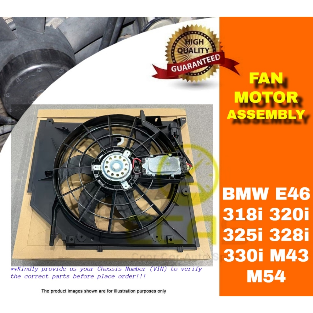 100% ORIGINAL BMW E46 318i 320i 325i 328i 330i M43 M54 FAN MOTOR ...