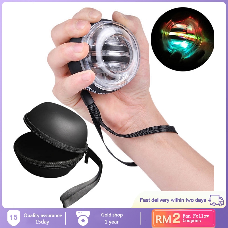 Gyro Power Wrist Ball LED Gyroscopic Powerball Grip Magnetic ...