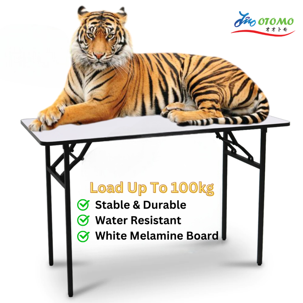 Otomo LONG 5ft Banquet Table Foldable Meja Lipat Event Dining Table ...