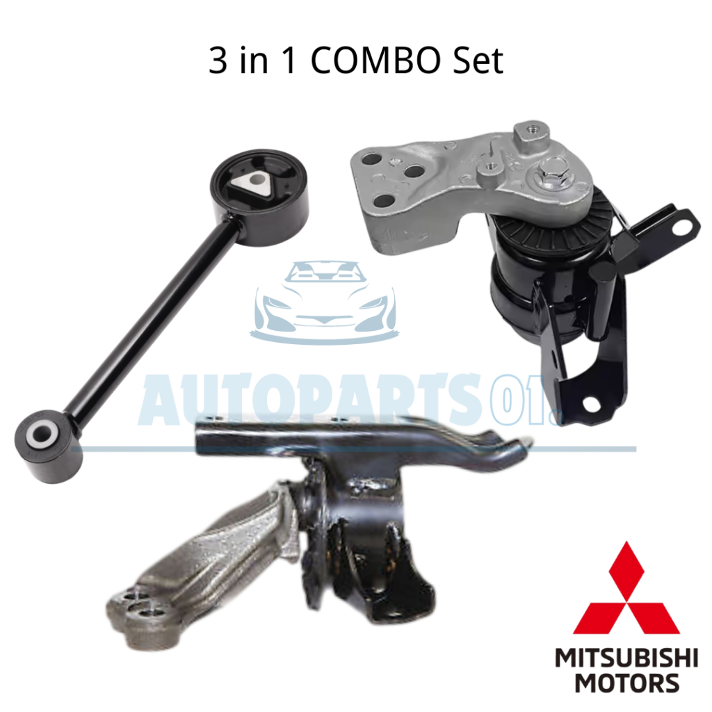 [3 IN 1 COMBO SET] Mitsubishi OEM Engine Mounting for Mitsubishi Mirage ...