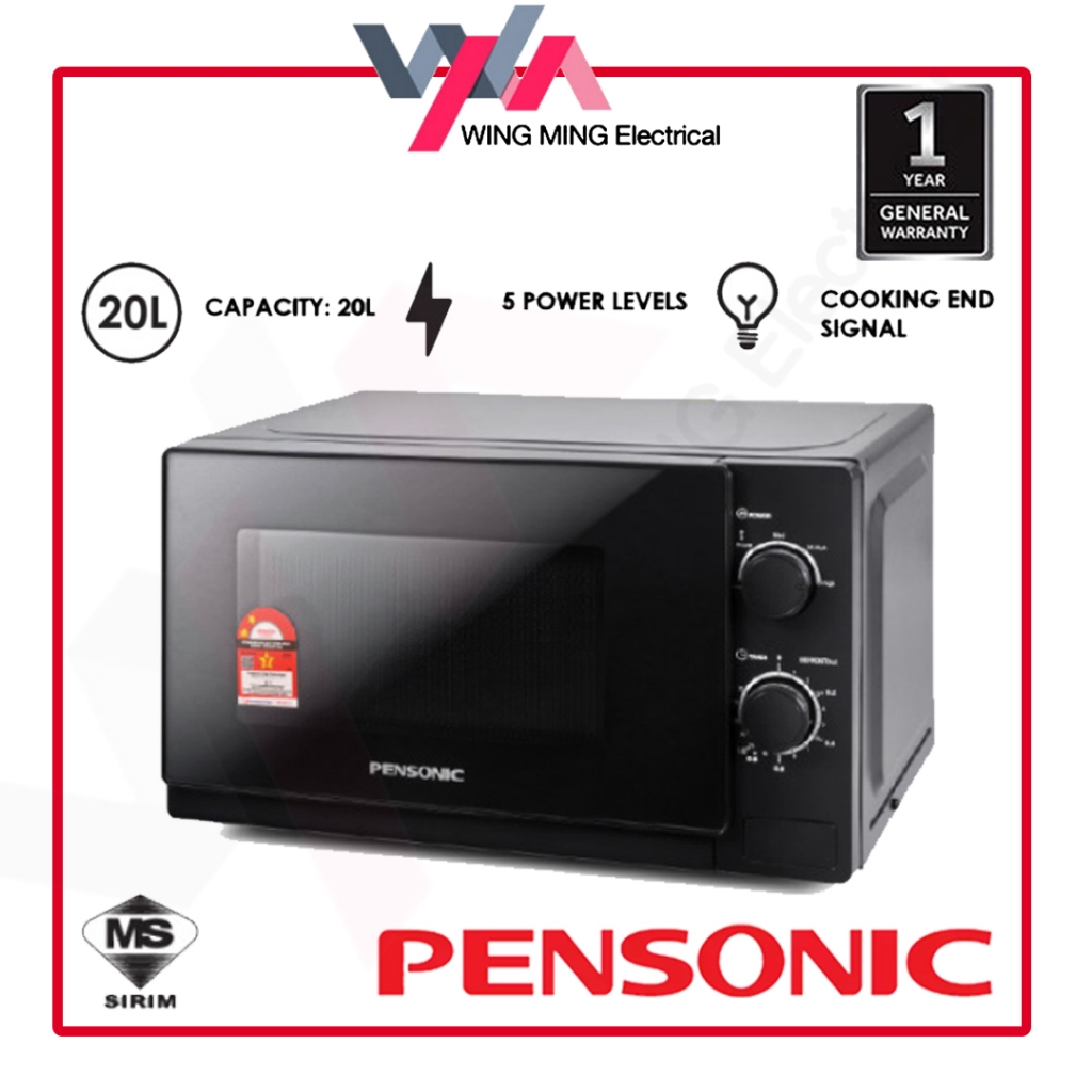 Pensonic Microwave Oven (20L) PMW-2005 (BLack) | Shopee Malaysia