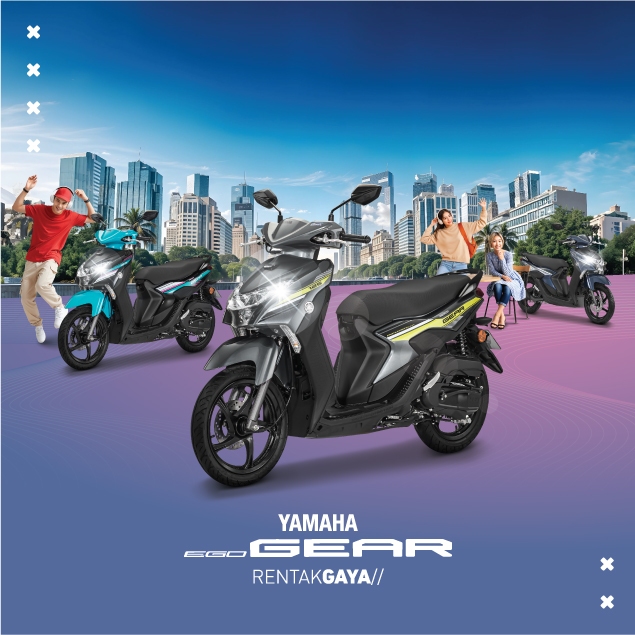 Yamaha EGO GEAR 125 Original HLY Cover Set With Graphic Sticker Body ...