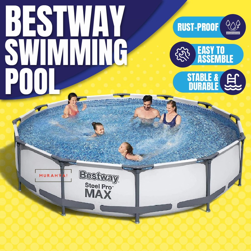 Bestway swimming pool Bestway large Kolam renang besar Bestway Kolam ...
