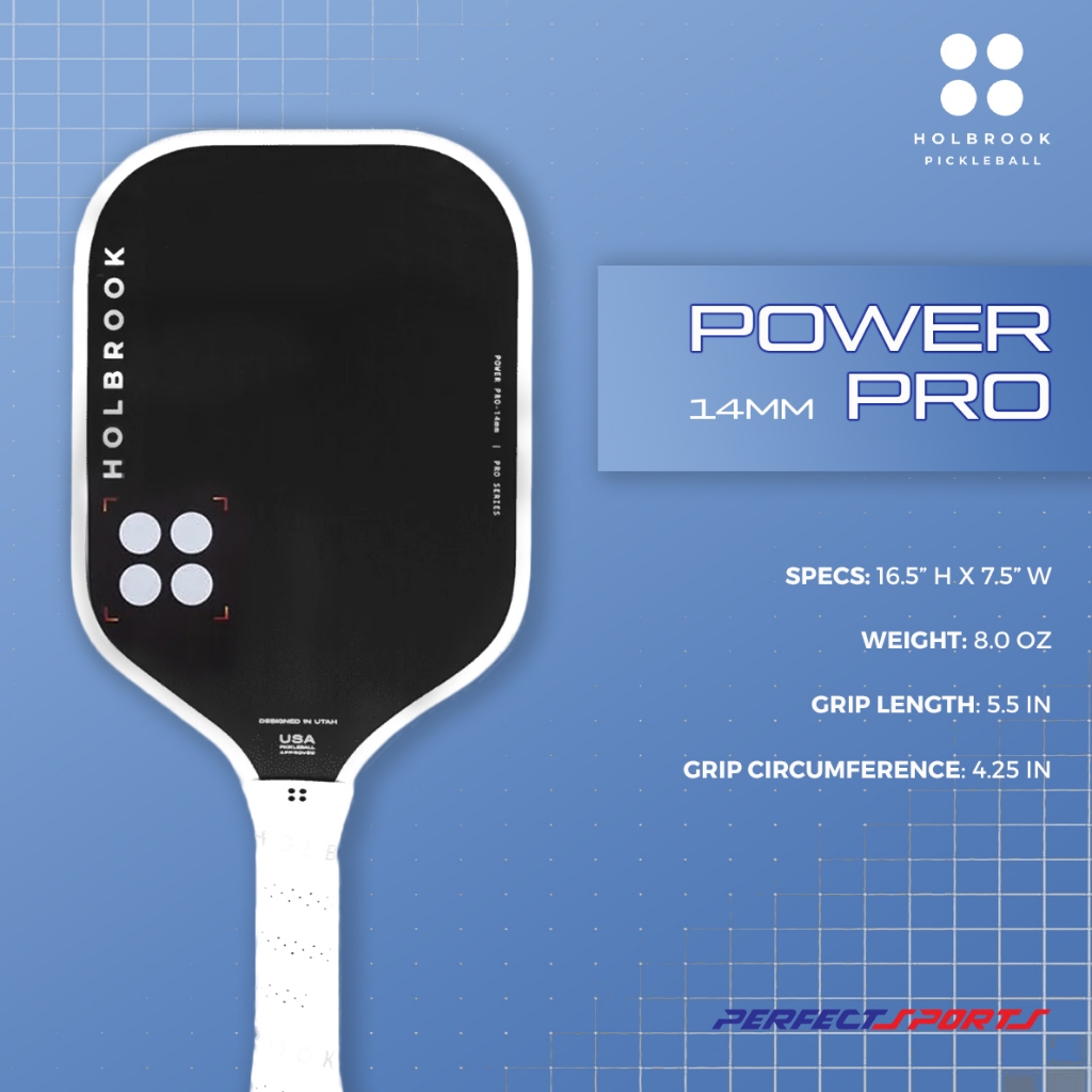 HOLBROOK POWER PRO 14mm PICKLEBALL PADDLE | Shopee Malaysia