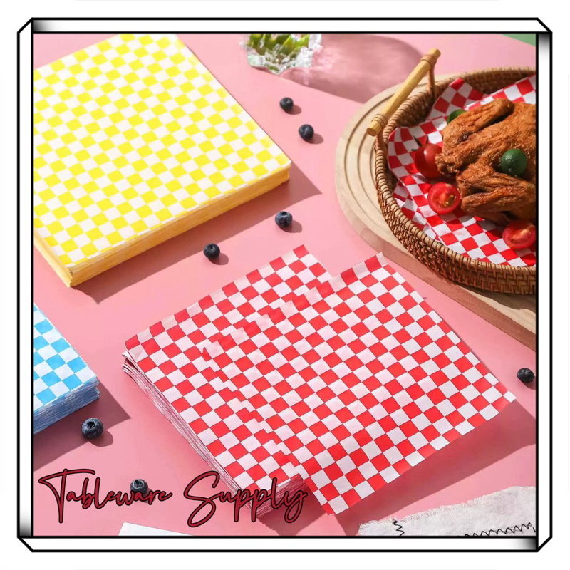 (TablewareSupply)Fries Paper Food Wax Paper Grease Paper Snack Food ...