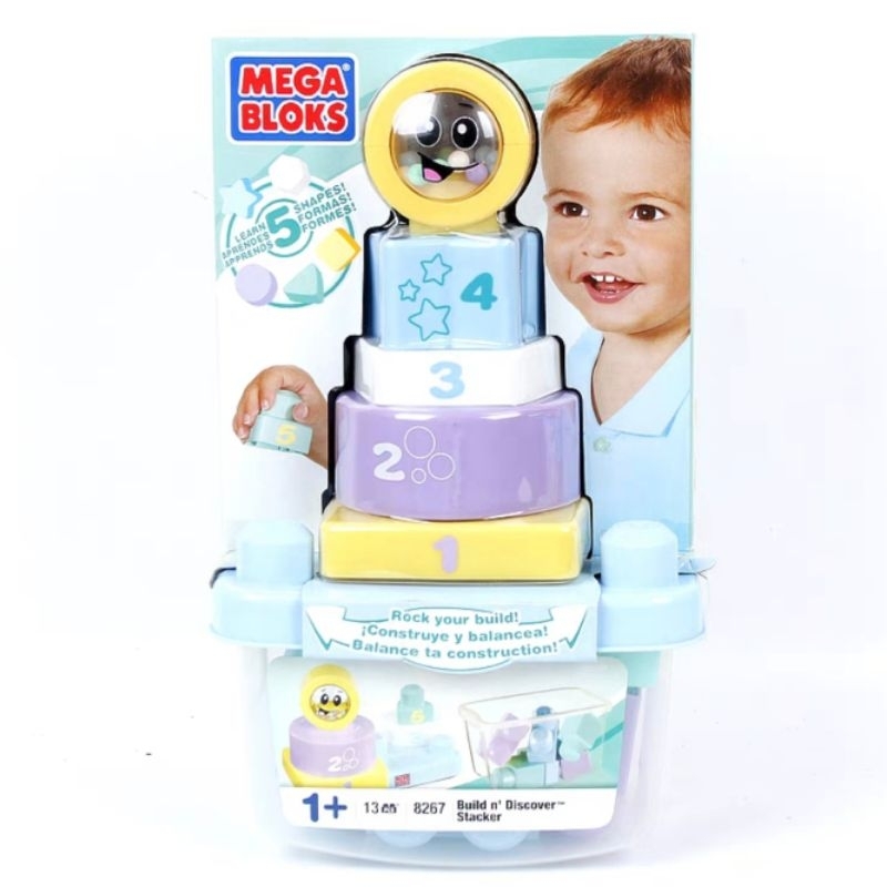 Mega Bloks - 8267 Build & Discover Shapes | Shopee Malaysia