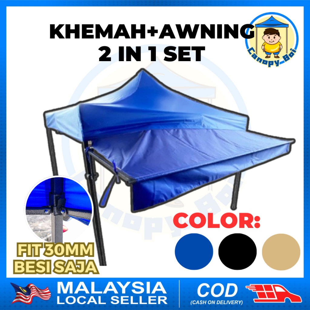 Canopy Boi Pasar Malam Canopy Tent + Awning SET Pasar Malam Khemah ...