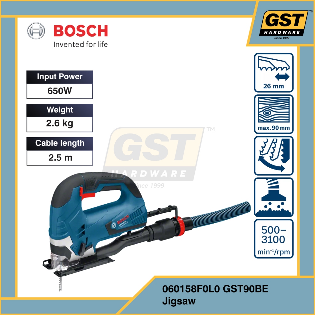 Bosch Jig Saw Machine Bosch GST 90 BE Professional Mesin Gergaji ...