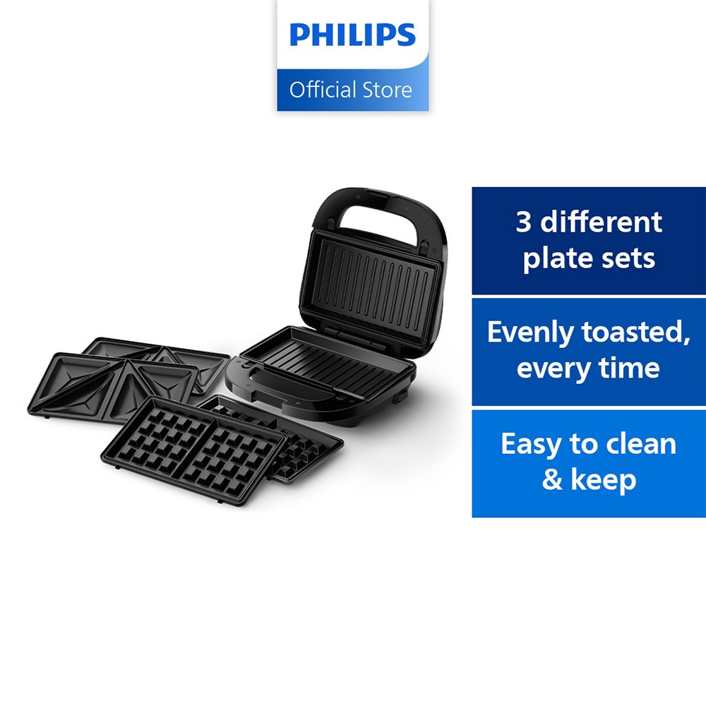 [NEW] PHILIPS Sandwich Maker 5000 Series - HD2350/80 | HD2350 | Shopee ...
