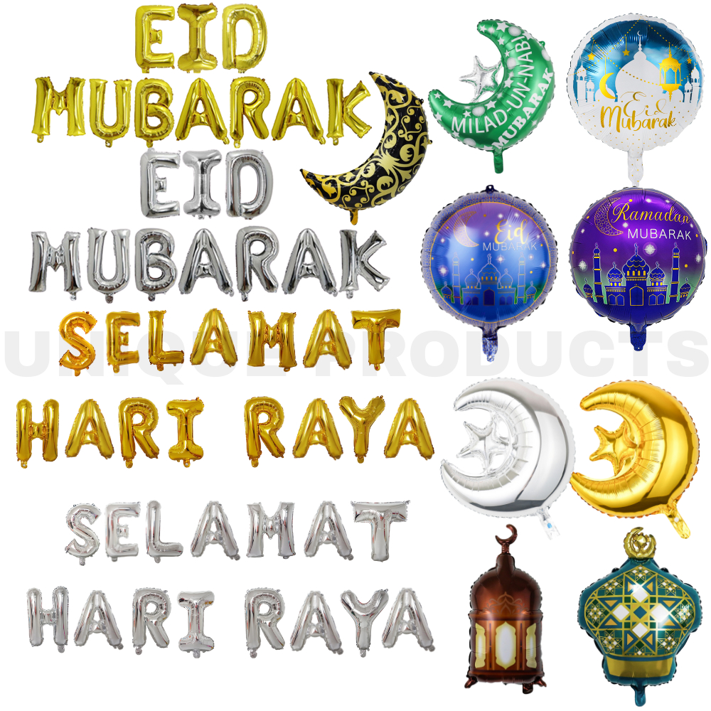 Raya Balloon Foil Selamat Hari Raya Belon Balloons | Shopee Malaysia