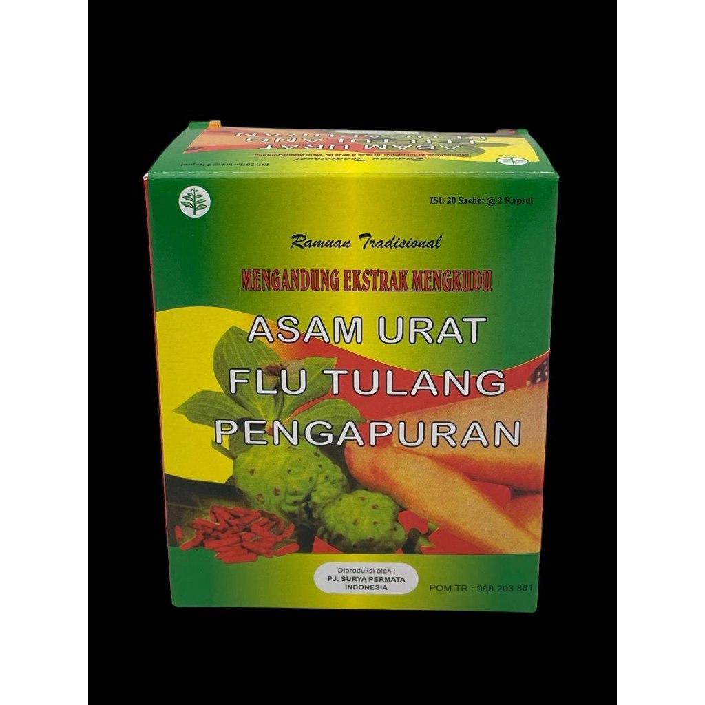 ASAM URAT FLU TULANG PENGAPURAN ( 1KOTAK ISI 20 SACHET @ 2 KAPSUL ...
