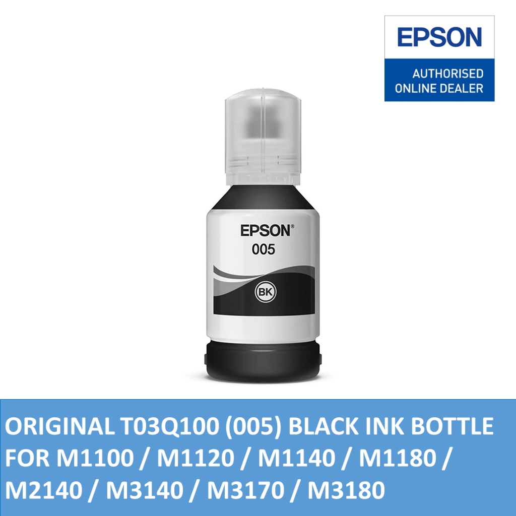 【𝐑𝐞𝐚𝐝𝐲 𝐒𝐭𝐨𝐜𝐤】Epson Original EcoTank Pigment Ink 005 For M1100 M1120 ...