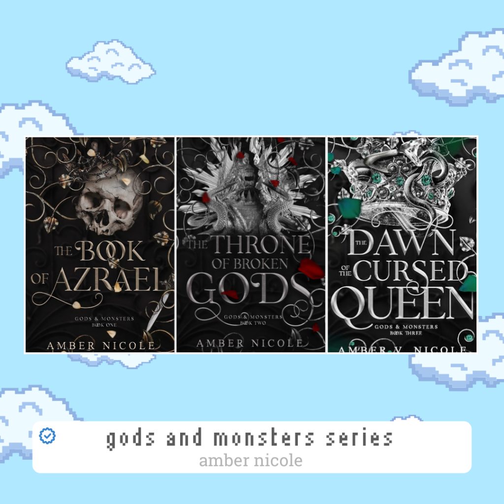 gods and monsters series | the book of azrael the throne of broken gods the dawn of the cursed ...